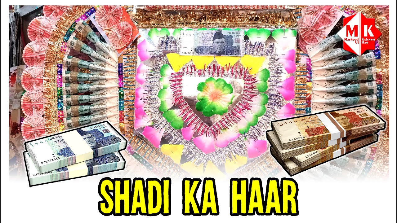 Note ka Haar | Shadi Ka Haar | Note Sehra | How to Make New Currency ...