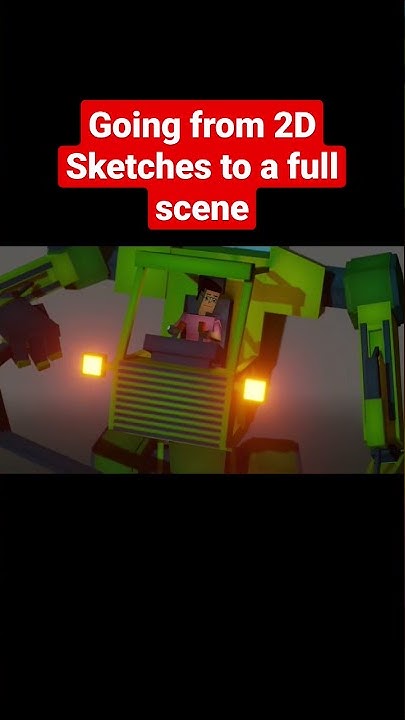 Converting a 2D sketch into 3D animation - YouTube