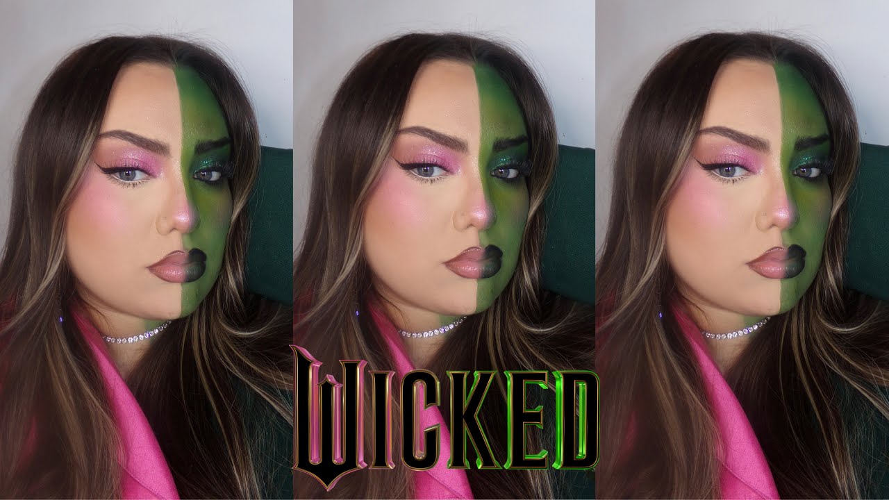 Wicked Makeup Tutorial | Elphaba X Glinda 🩷💚 - YouTube