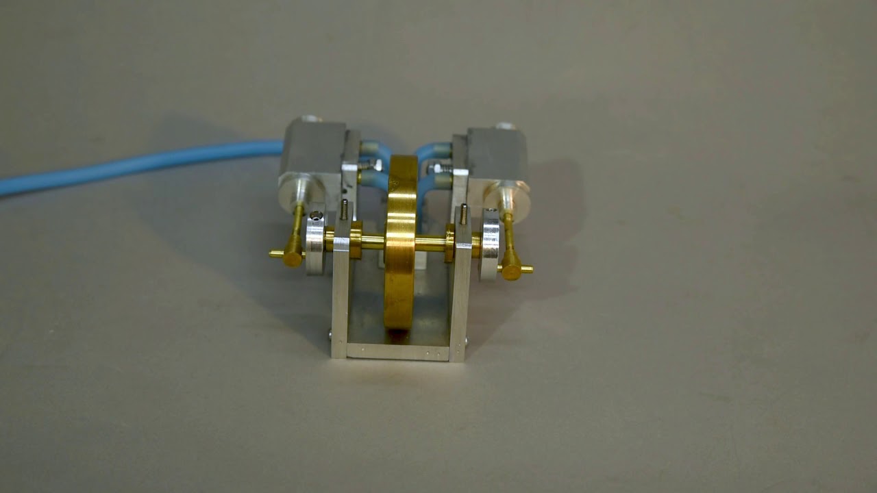 Two Cylinder Double Acting Steam Engine - YouTube