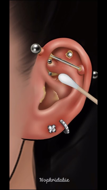 ASMR Membersihkan telinga yang kotor #asmr asmrmakeup #asmrsounds #makeup #fyp # ...