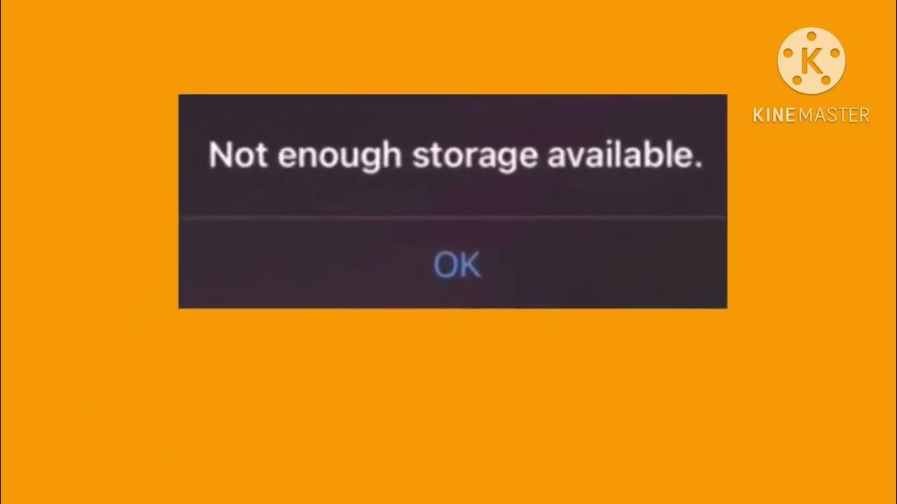 Not enough storage available logo - YouTube