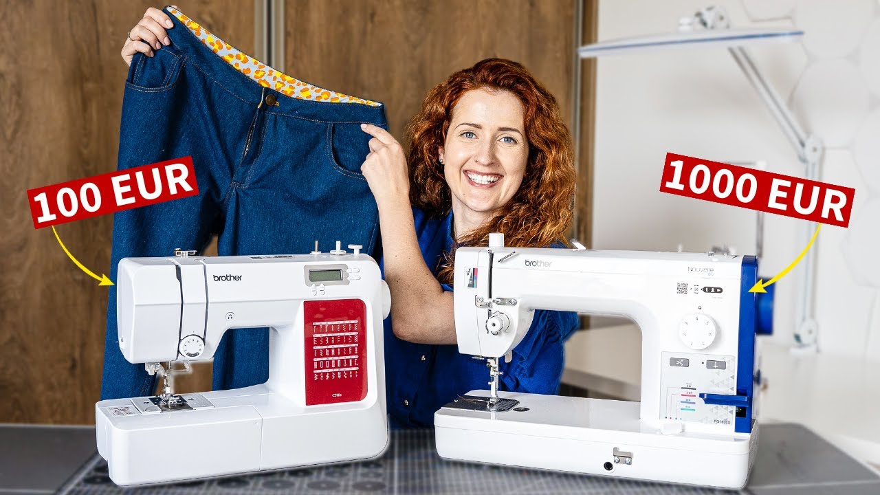 100€ vs 1000€ Sewing Machine: Which Sew Jeans Better? (Brother PQ1600s ...