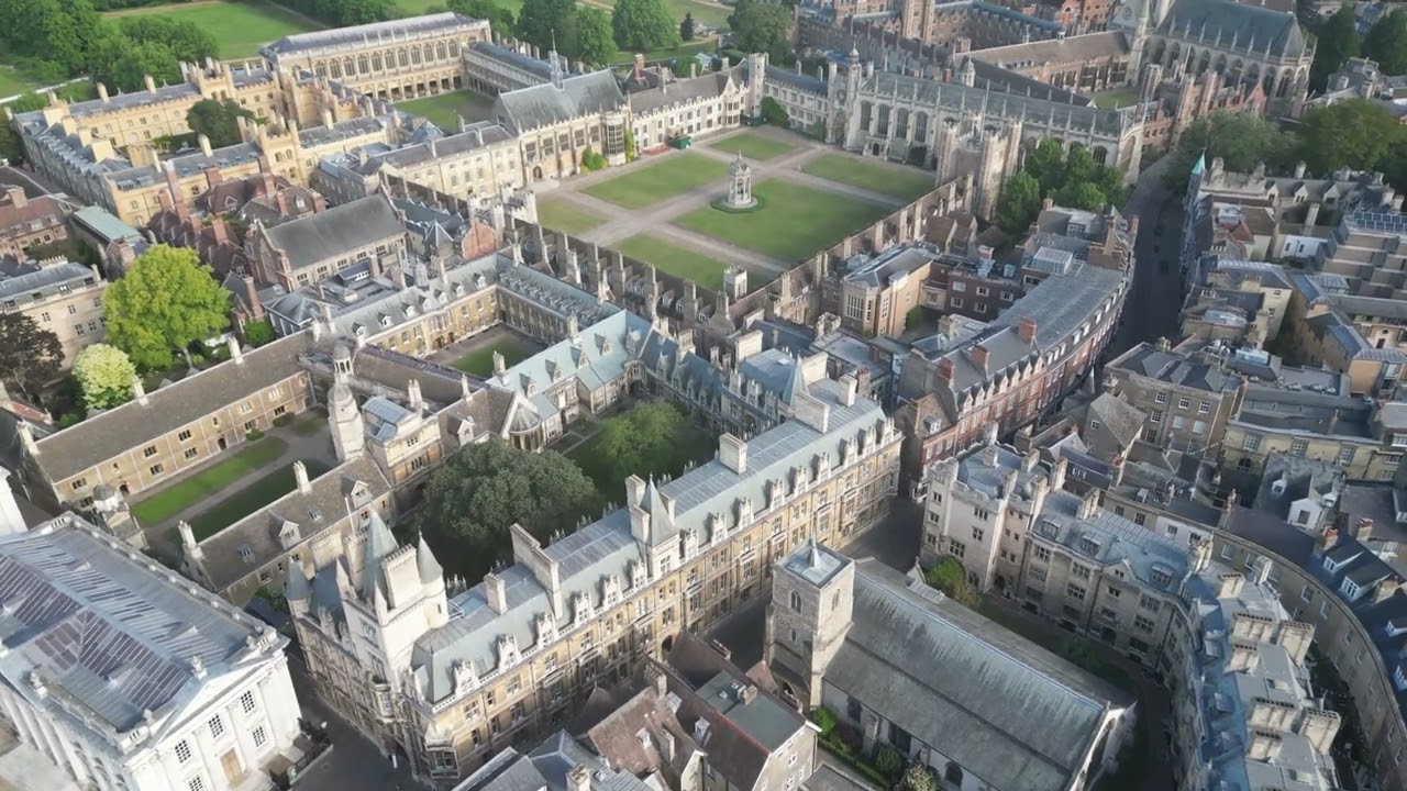 Gonville and Caius College Cambridge - Aerial Views - YouTube