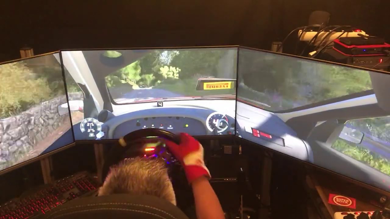 WRC 9 - Triple screen - Ascher push-pull rally shifter - Xsara WRC 2005 ...