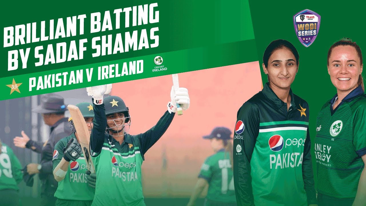 First ODI Half-Century For Sadaf Shamas | Pakistan Women vs Ireland ...