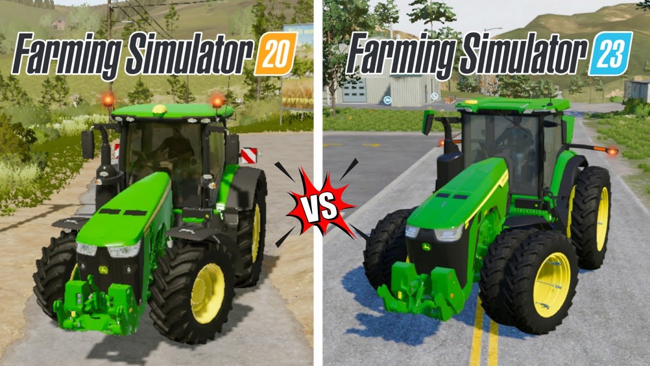 Fs20 vs Fs23 With John Deere Tractor | Farming Simulators Gameplay | Timelapse | - YouTube