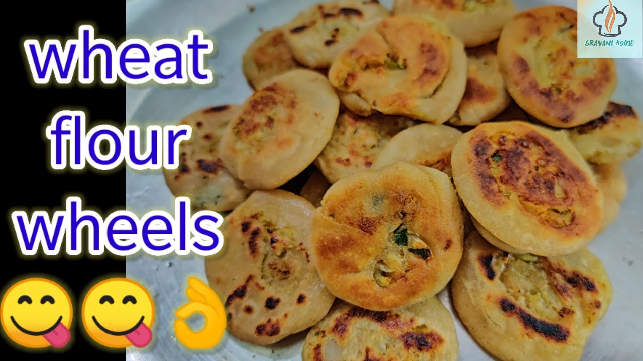 సరికొత్త బ్రేక్ఫాస్ట్ రెసిపీ గోధుమ పిండి చక్రాలు , wheat wheels ...