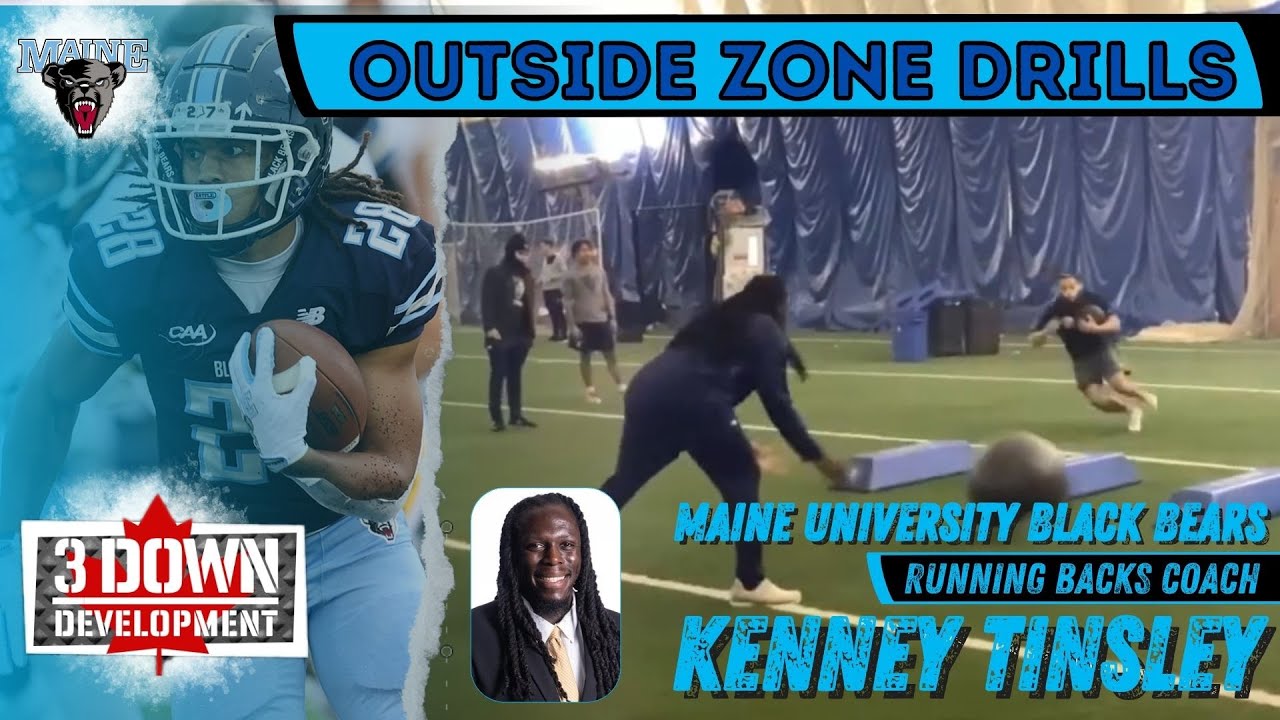 Outside Zone Running Back Drills - YouTube