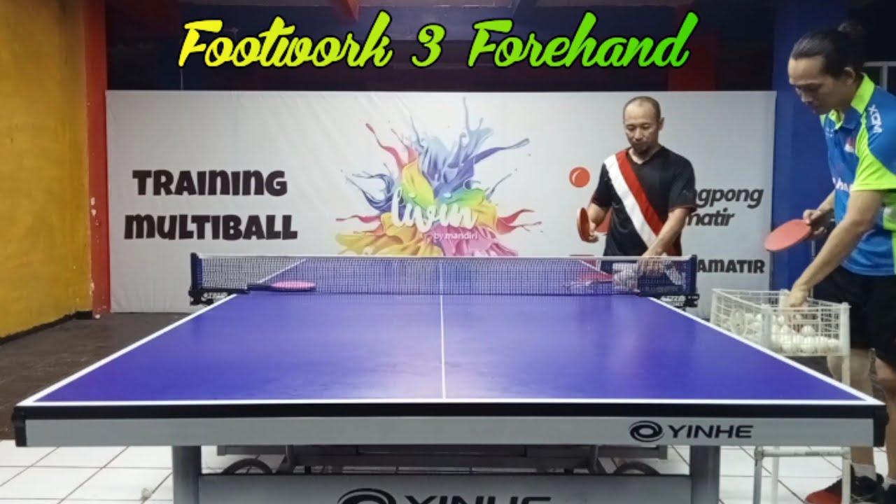 (PART 663🏓🇮🇩) Control Forehand 3 Titik ' Training Pingpong Kelas Penghobi - YouTube