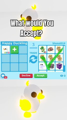 What People Trade for "Happy Duckling" in Adopt ME! Part #1 #roblox # ...