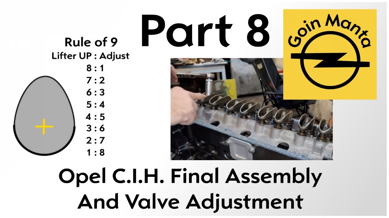 Part 8 - Opel CIH Engine Cam & Engine Timing, Valve Adjustment ...