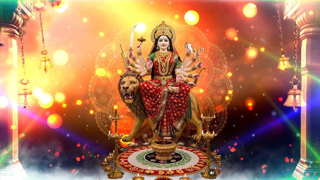 Maa Durga Devi background video no copyright |video background ...