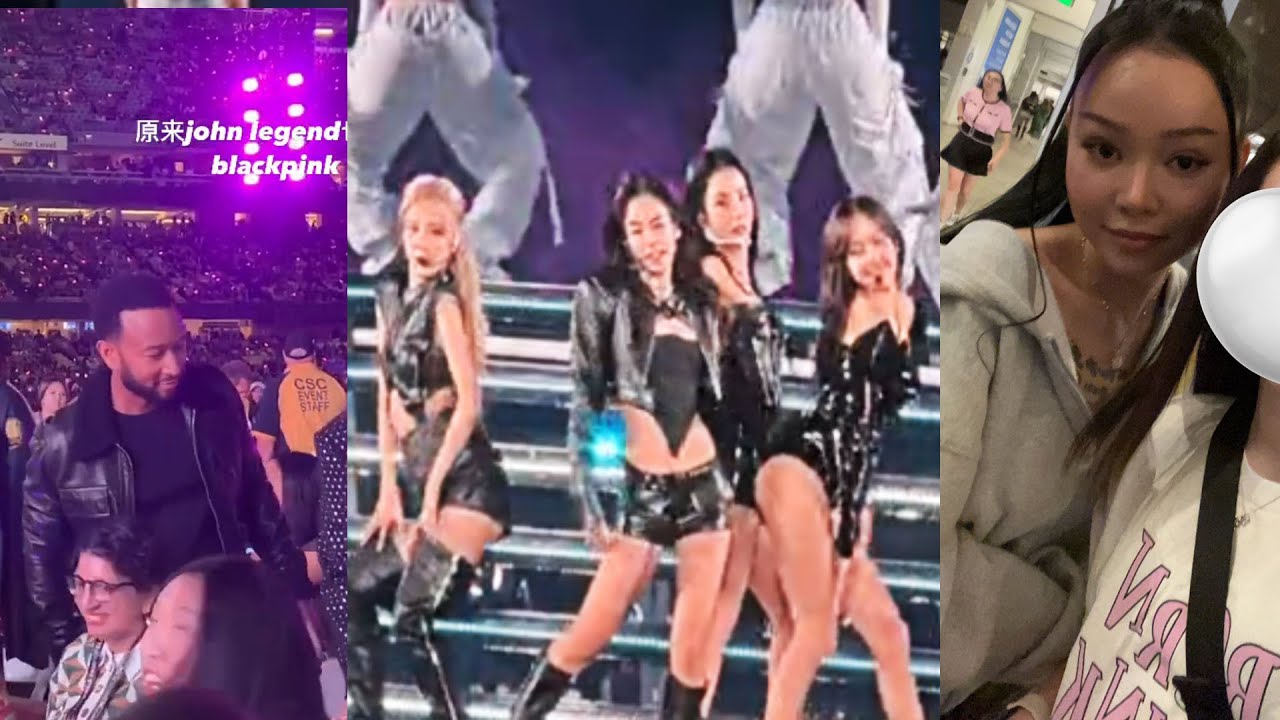 John Legend and BELLA POARCH attend BLACKPINK Finael US Encore concert ...