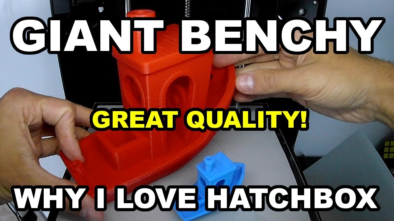 3D Print Timelapse: Giant Benchy - Great Quality! Hatchbox! - YouTube