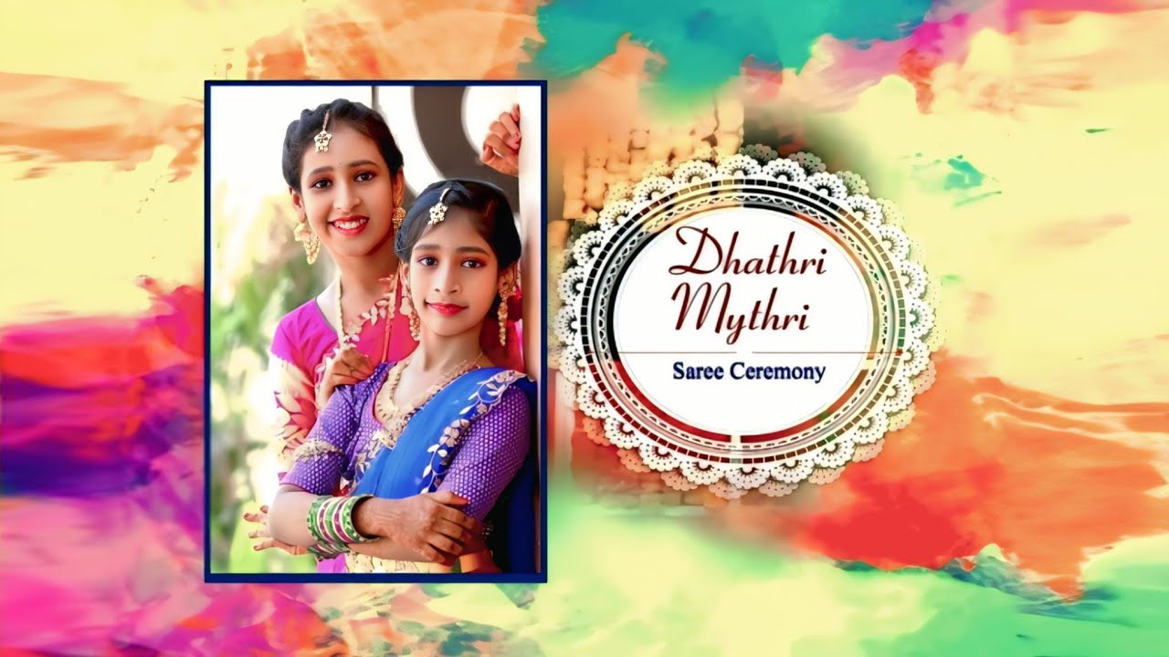 Dhathri & mythri Saree Ceremony 2020 Full Video - YouTube