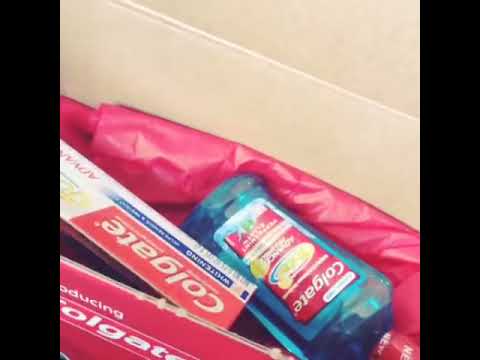 Colgate SlimSoft Influenster Vox Box opening - YouTube