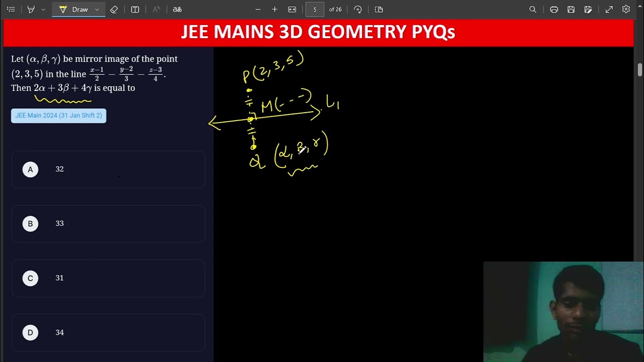 Let Be Mirror Image Of Point 2 3 5 In The Line X 1 2 X 2 Let Be Mirror Image Of Point 2 3 5 In The Line X 1 2 X 2