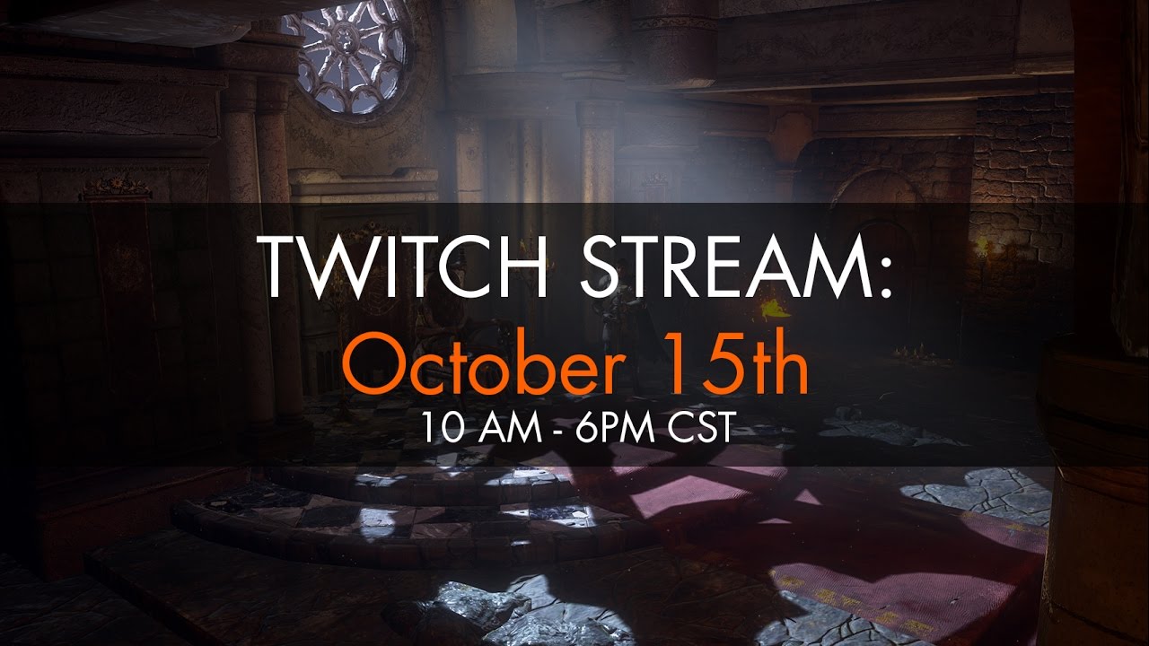 Twitch Stream Announcement - October 15th!! - YouTube