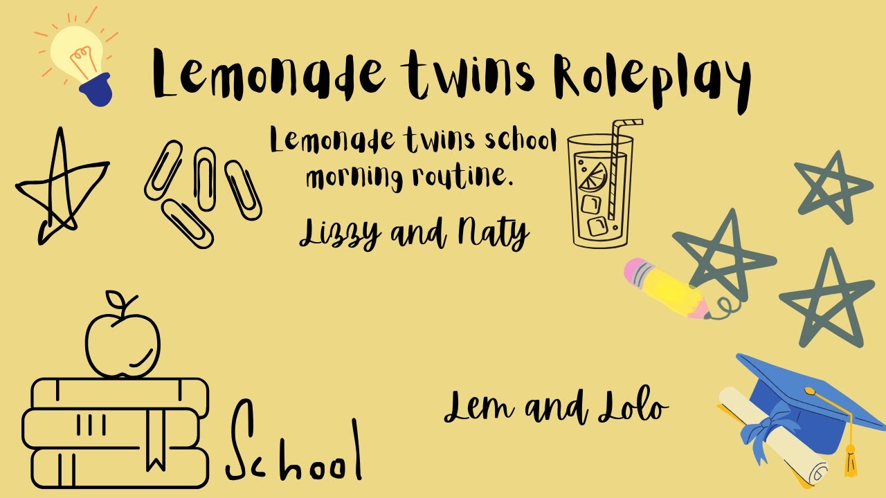 Lemonade Twins School Morning Routine Roleplay 🏫 - YouTube