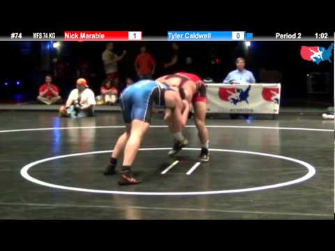 NCAA All-Star Dual: Nick Marable vs. Tyler Caldwell - YouTube