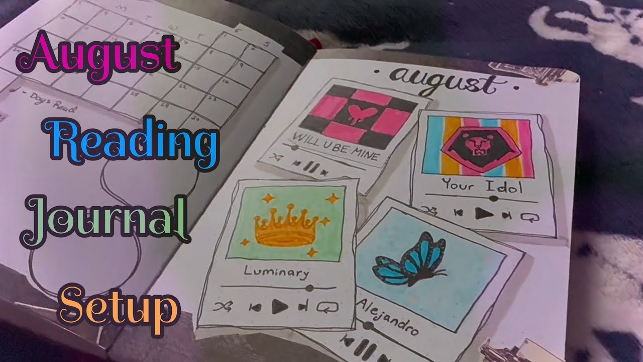 💕August Reading Journal Setup🦋 - YouTube
