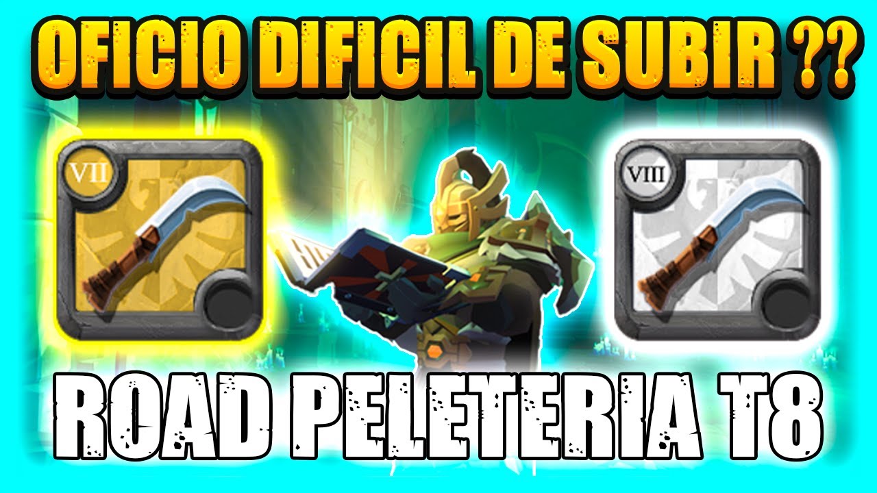 Asi subi peleteria al TIER 8 - Farmer de albion online - YouTube