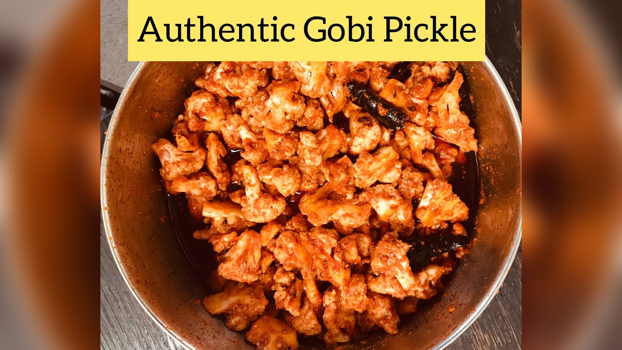 How To Make Authentic Gobi Pickle// cauliflower పచ్చడి - YouTube