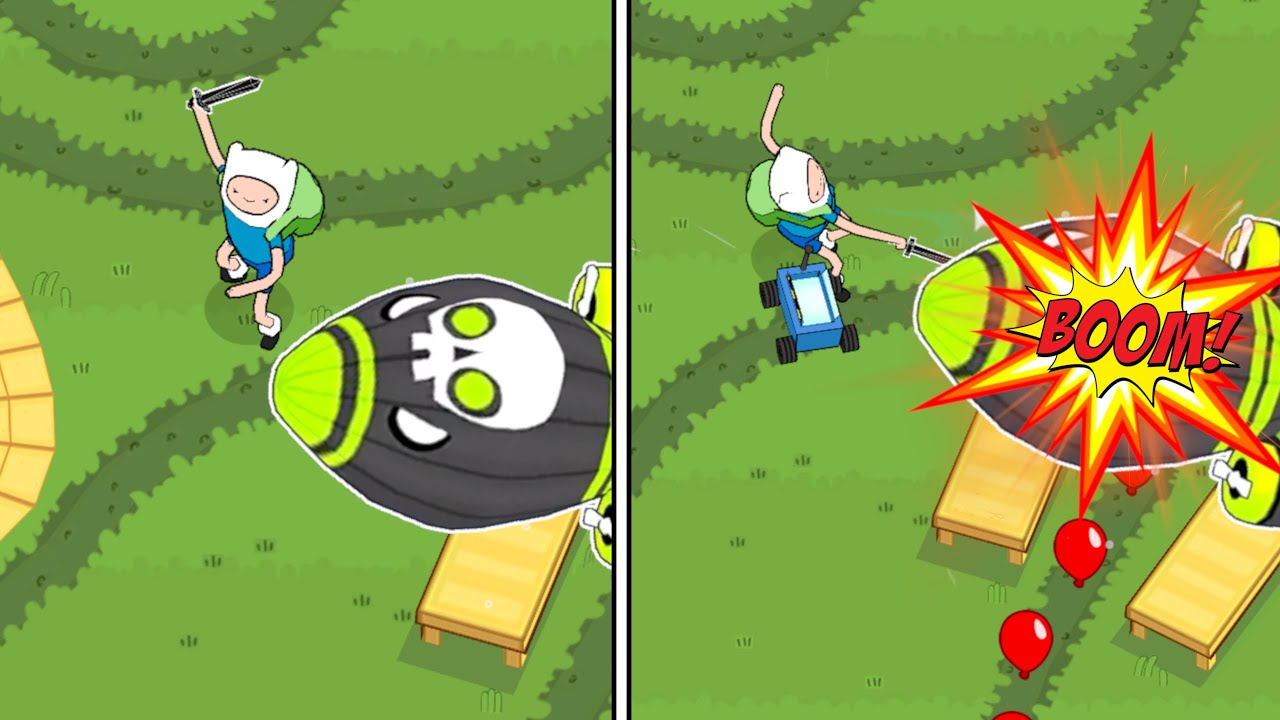 La espada 4d que hace ONE SHOT a los ZOMGS | Bloons Adventure Time TD ...