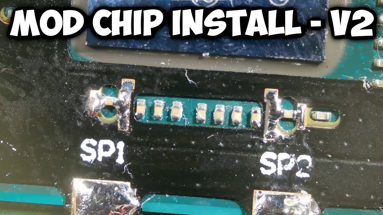 How to install a V2 Mod chip - up close - YouTube