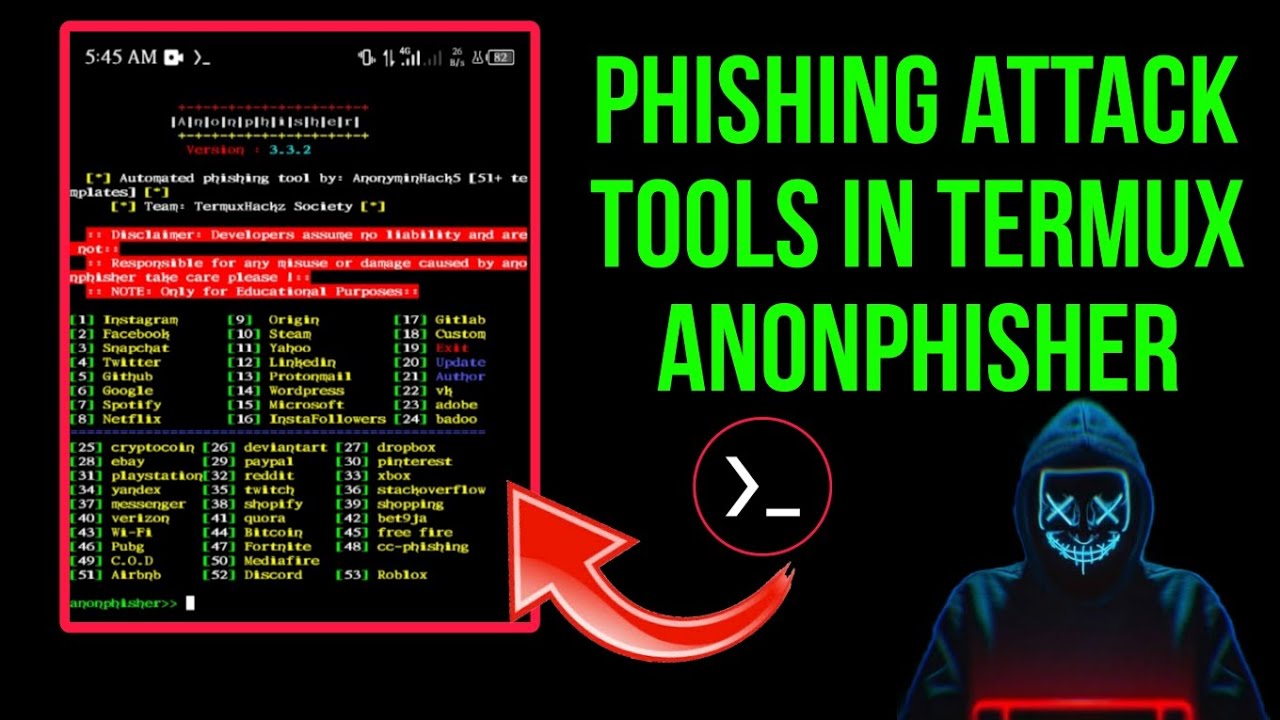 How To Install Phishing Tool in Termux | Anonphisher 2025 - YouTube