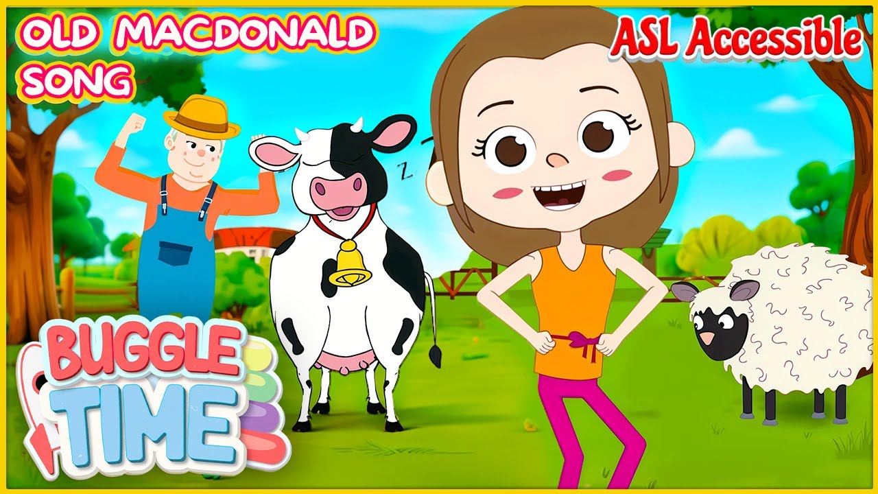 Sign Language Kids Song! Learn About Farm Animals! OLD MACDONALD! - YouTube