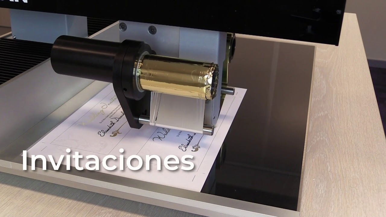 Flat Bed Foil Printer by Peleman - YouTube