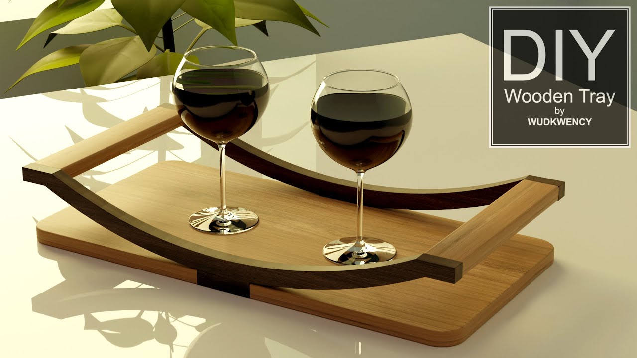 DIY Wooden Serving Tray Plan: Scroll Saw and CNC Ready! Free Download ...