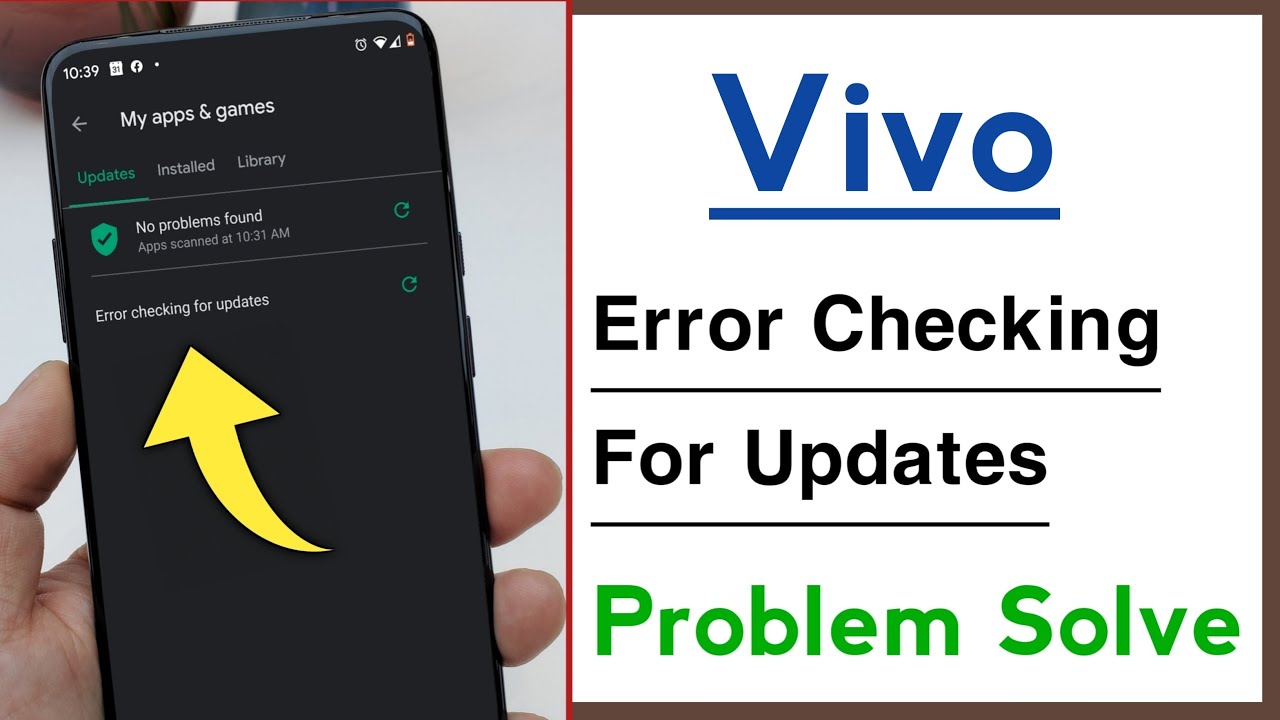 Vivo Phone Error Checking For Updates Problem Solve - YouTube