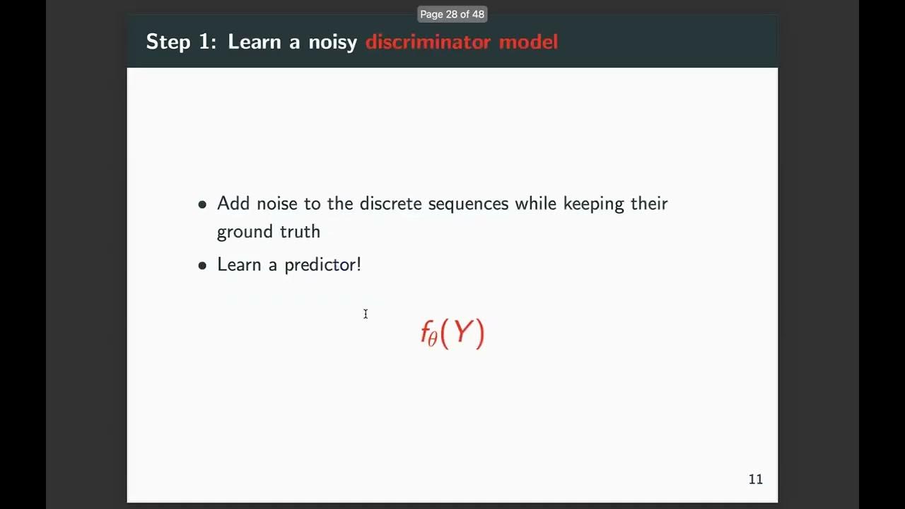 [gg-dWJS, TMLR'24] Gradient-guided discrete walk-jump sampling (talk@NUS) - YouTube
