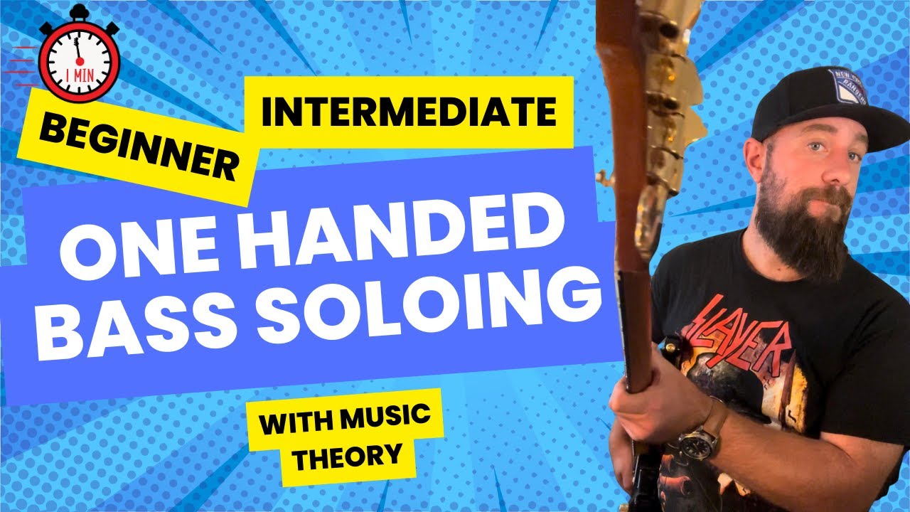 One Handed Bass Soloing With Music Theory FOR BEGINNERS - YouTube