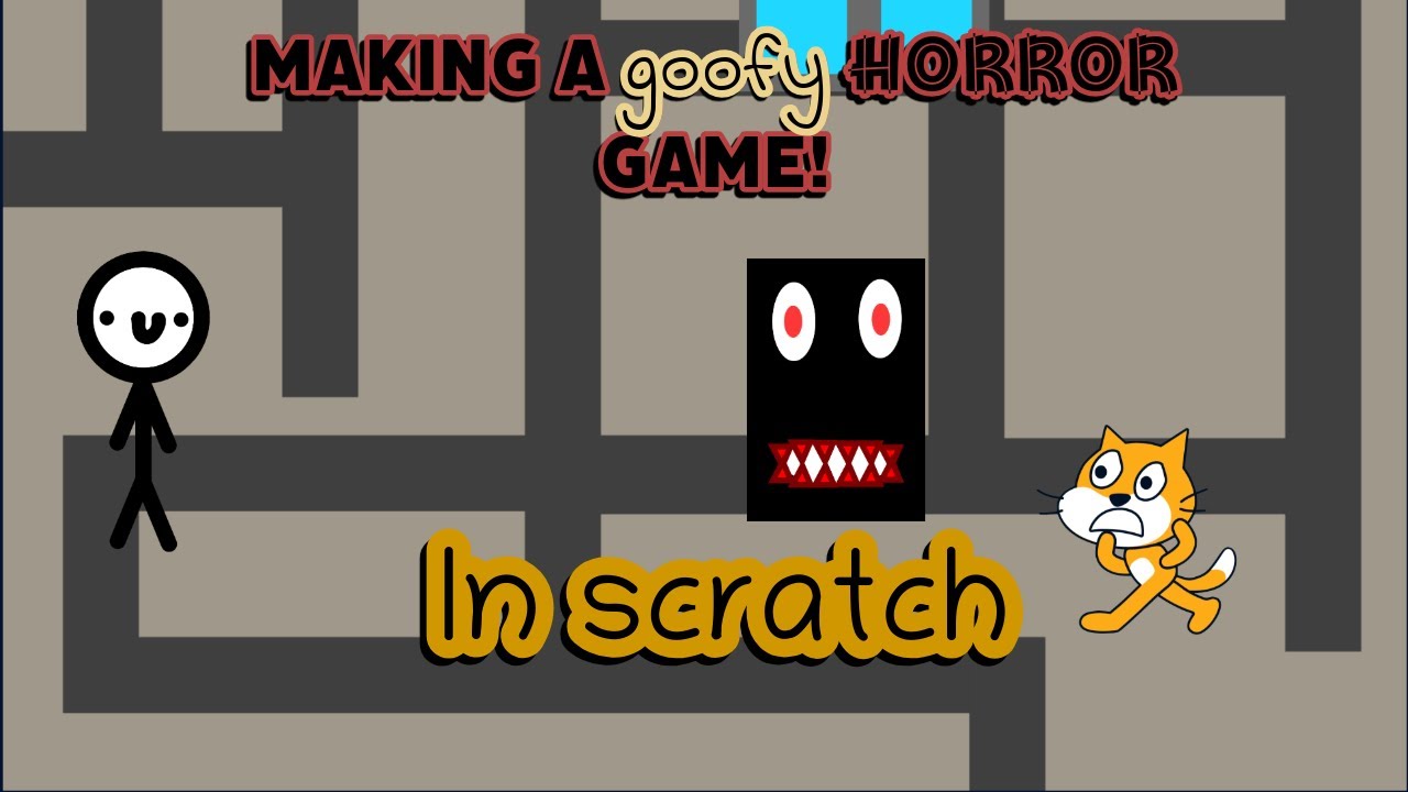 I made a GOOFY HORROR game in SCRATCH - YouTube