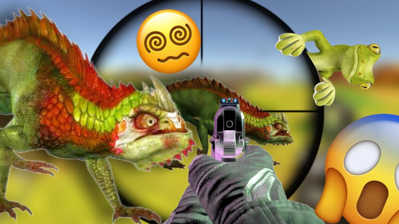 Killing Giant lizard in Scary monster Shooting gameplay video by ...