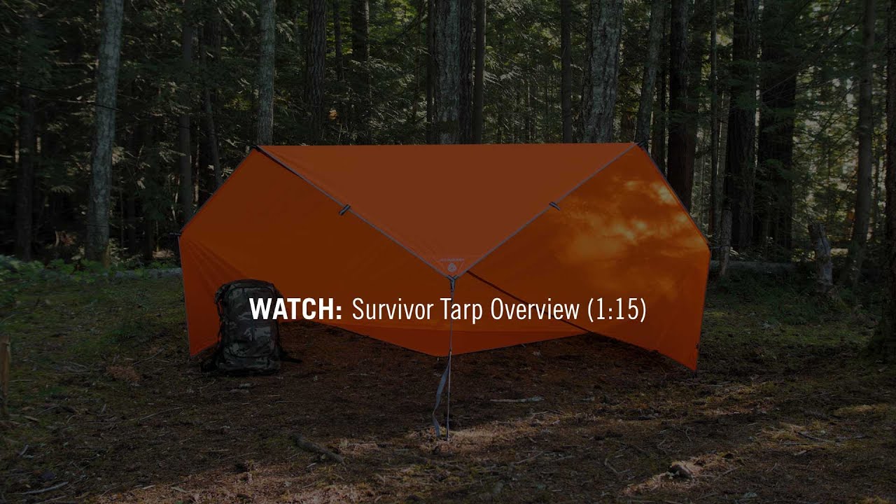 AquaQuest Waterproof Survivor Emergency Tarp - YouTube