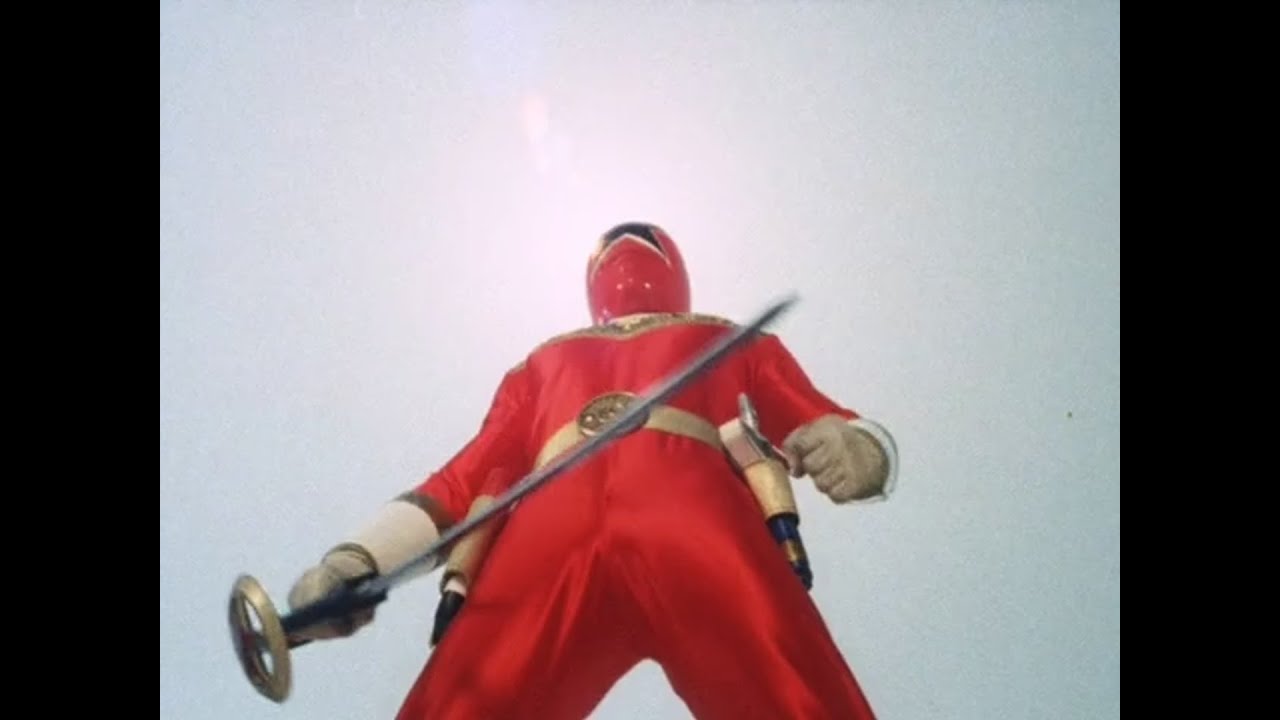 tall ohranger red drained energy of foot soldiers, sentai power rangers ...
