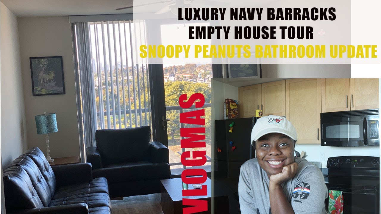 Vlogmas 2020 Navy LUXURY empty barracks tour + bathroom update - YouTube