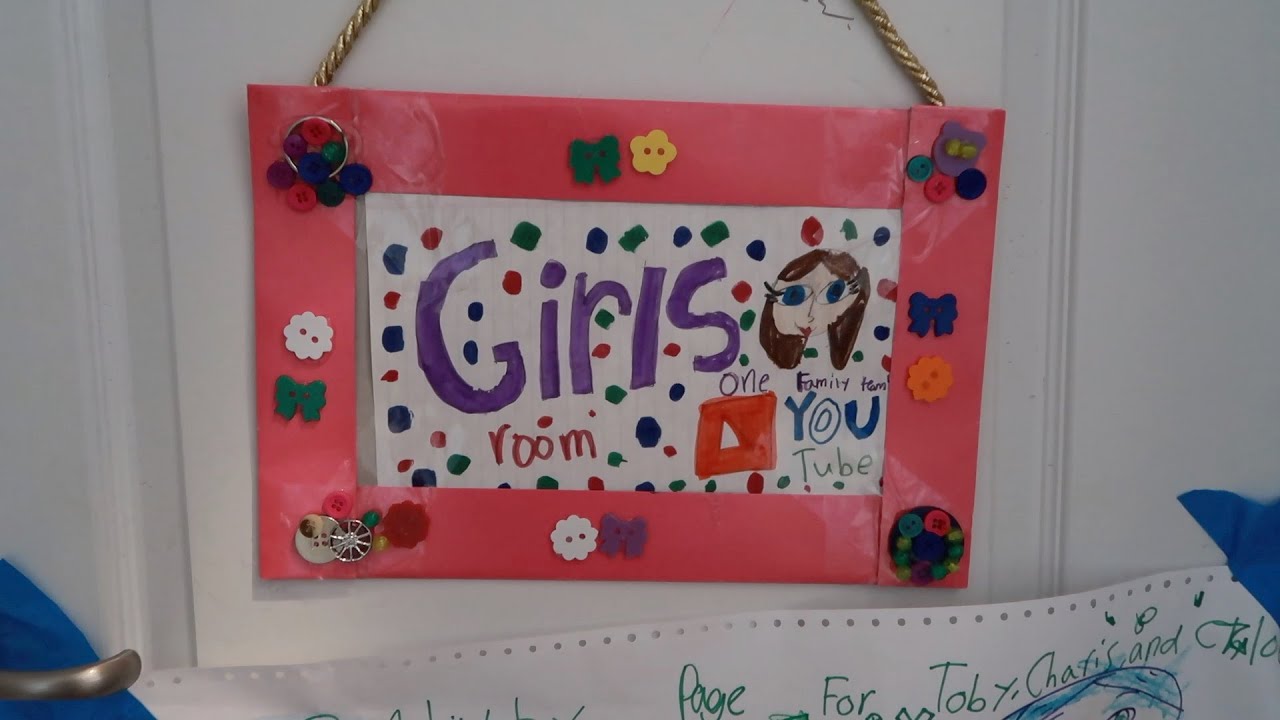 How To Make a Fun Door Sign - YouTube