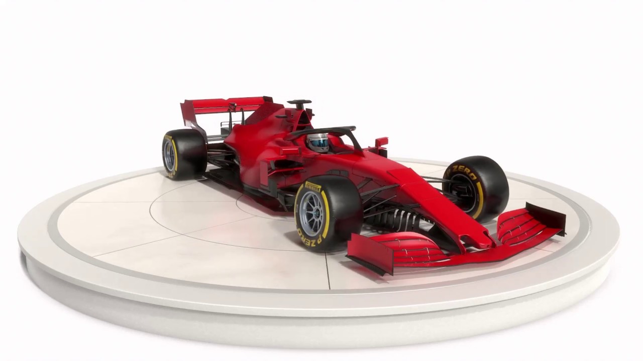Formula 1 Red Car F1 Season 2020 3D model - YouTube
