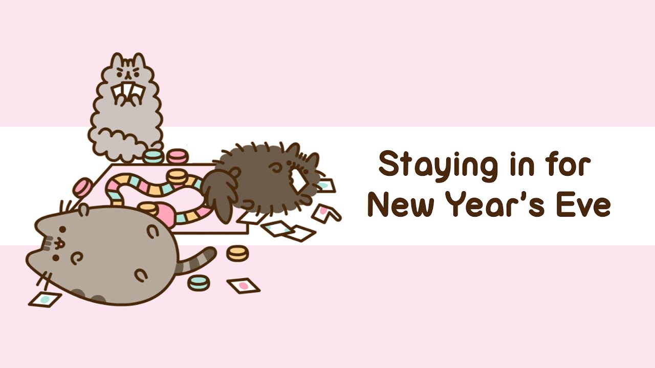 Pusheen: Staying in for New Year's Eve - YouTube