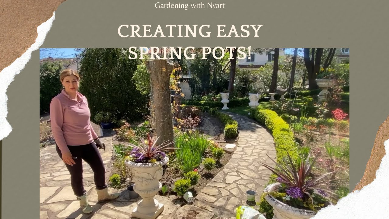 🌼 How to Create Easy Spring Pots & Plant Spring Plants 🌿 - YouTube