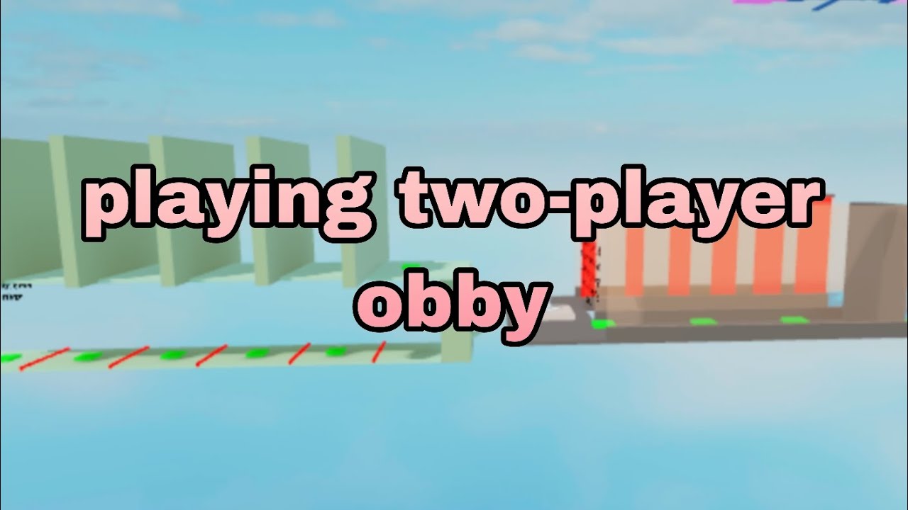playing two-player obby #roblox - YouTube