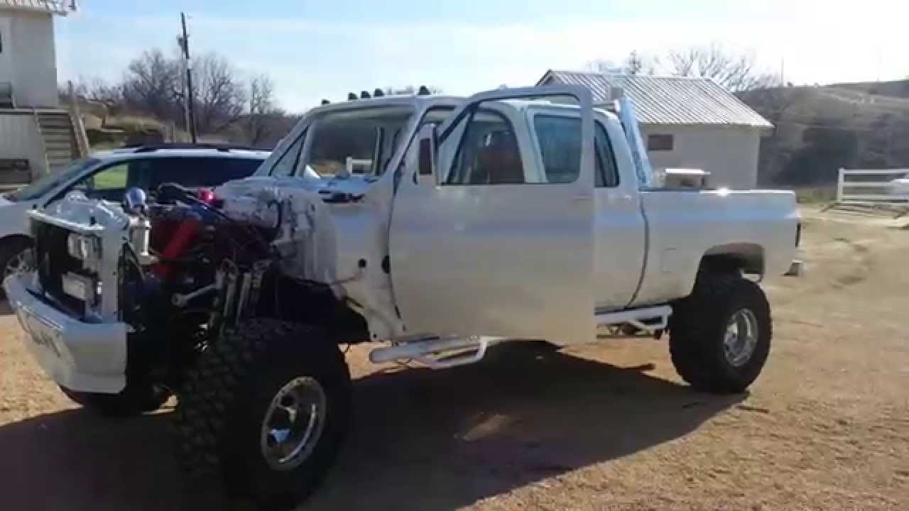 Crew cab chevy cummins walk around 2 - YouTube