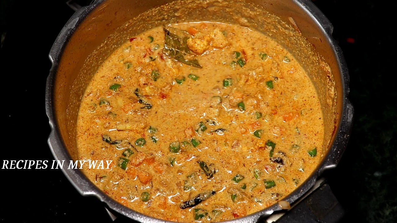VEGETABLE KURUMA - QUICK AND EASY VEGETABLE KURUMA - VEGETABLE KURMA ...