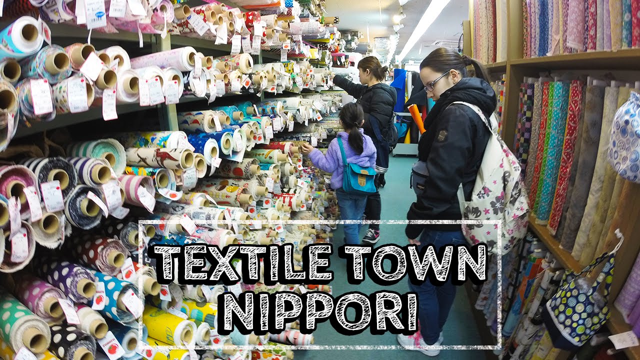 The textile town in Tokyo, Nippori - YouTube